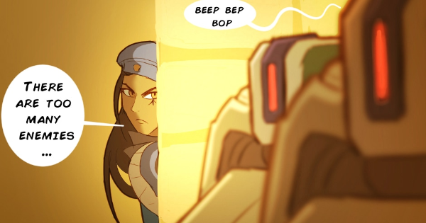 Read OW ships series (Fancomics) :: Page 1 (Ana x Reinhardt) | Tapas Comics
