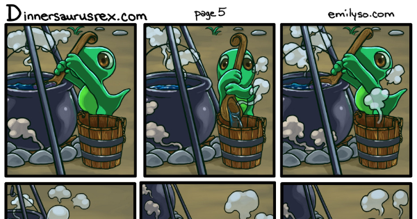 Read Dinnersaurus Rex :: Bath Time pgs05-06 | Tapas Comics