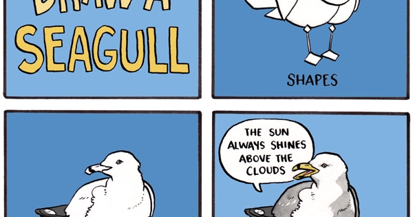 Read FalseKnees :: How to draw a seagull | Tapas Comics