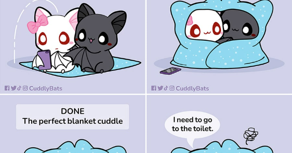 Read Cuddly Bats :: Perfect cuddle