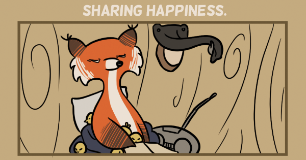 Read Super Supportive Fox :: SSF 33 Sharing happiness. | Tapas Comics