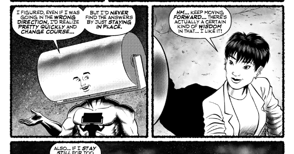 Read STEAMROLLER MAN!! :: Issue Two, Page Fourteen | Tapas Comics