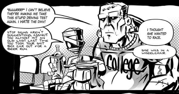 Read Midlife Monsters :: DMV Woes | Tapas Comics